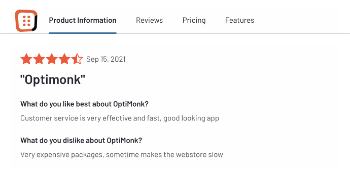 Optimonk Alternative Comparison with Claspo - Claspo