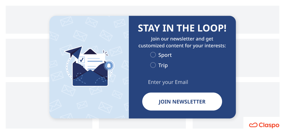 21 Amazing Newsletter Signup Examples for Your Inspiration — Claspo.io