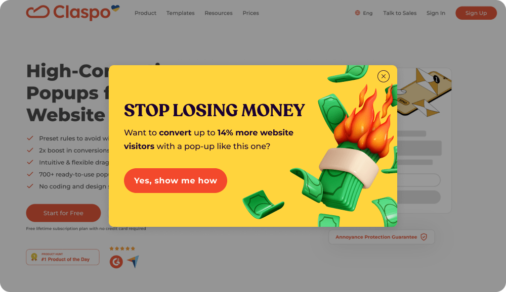 Pop-Up Design Examples & How To Adopt Them In Your Website — Claspo.io