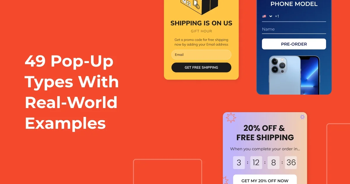 49 Popup Types for Your Website (with Examples) — Claspo — Claspo.io